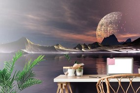 Samolepící tapeta futuristická planeta - 225x150 cm