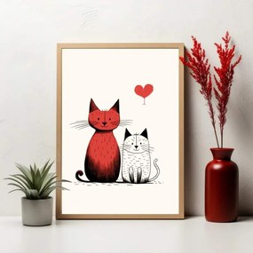 Plakát - Kočičí láska
