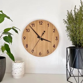 Nástěnné hodiny z dubového dřeva – moderní minimalistický design I SENTOP MAS002-A-akcia20