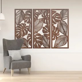 Třídílný obraz na zeď monstera | SENTOP HDF0523