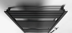 Sapho, TONDI-E elektrické topné těleso, rovné, 600x970 mm, 400W, černá matná