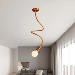 creative cables Nástěnná a stropní lampa creative flex velikosti 90 cm Barva: Matná měď
