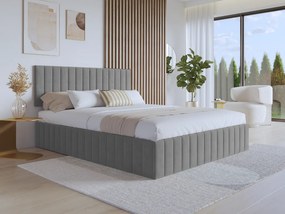 Eka Čalouněná postel PARIS - Kronos 90x200 cm Barva látky: Šedá (Kronos 53)