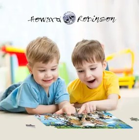 3D Puzzle Africká zvířata (selfie) / 100 dílků / 31 × 23 cm
