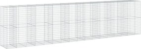 Gabionový koš s víkem 850 x 100 x 200 cm pozinkované železo 3295240