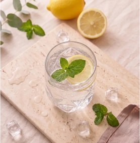 Sklenice v sadě z borosilikátového skla 6 ks 400 ml Geo – Vialli Design