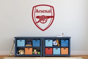 Lepy.cz Samolepka na zeď Arsenal Velikost (šířka x výška): 40x47cm, Barevná varianta: Černá