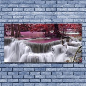 akrylový obraz Vodopád Góry Příroda 120x60 cm