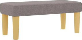Postel s boxspringem s čelo Taupe 90 x 200 cm textil 3344349