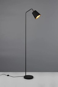Černá stojací lampa s textilním stínidlem (výška 148 cm) Buddy – Reality