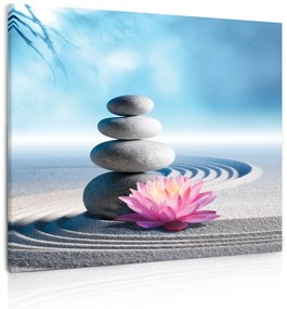 Malvis ® Obraz Nězná relaxace Velikost (šířka x výška): 100x100 cm