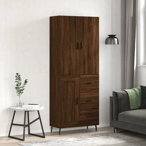 vidaXL Skříň highboard 69,5 x 34 x 180 cm kompozitní dřevo [3196030] Barva: hnědý dub