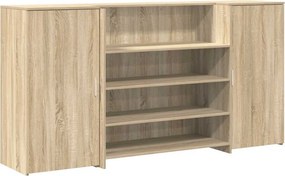 Recepční stůl dub sonoma 200x50x103,5 cm kompozitní dřevo 3324180