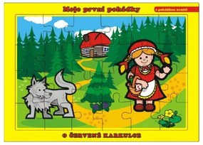 Puzzle deskové O Červené Karkulce 26x17cm 24 dílků Moje první pohádky