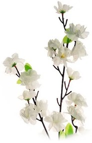 Umělá Sakura, 3 výhonky, v. 66 cm, bílá