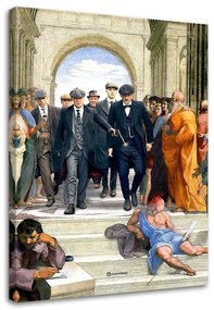 Gario Obraz na plátně Peaky Blinders, antická koláž - Norrobey Rozměry: 40 x 60 cm