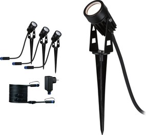 P 94373 Plug & Shine základní sada bodové svítidlo IP65 3,5W teplá bílá vč. kabel, Trafo a spot - PAULMANN