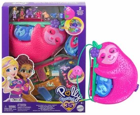 Polly pocket pidi pocketková kabelka rodina lenochodů, mattel hrd40