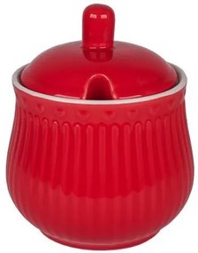 Porcelánová cukřenka v pastelově červené barvě (ISABELLE ROSE)
