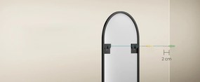 Volně stojící zrcadlo Fully 150 cm černé