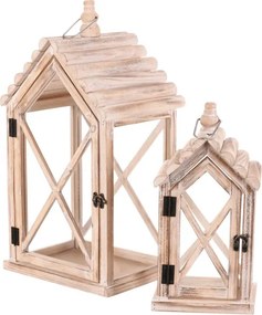 Set dvou luceren domeček hnědý DA221 (2 ks)