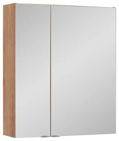 A-Interiéry Zrcadlová skříňka závěsná bez osvětlení Amanda C 60 ZS, dub country