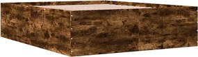 Rám postele kouřový dub 150 x 200 cm kompozitní dřevo 3280920