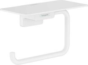 Hansgrohe AddStoris, držák na toaletní papír s poličkou, bílá matná, HAN-41772700