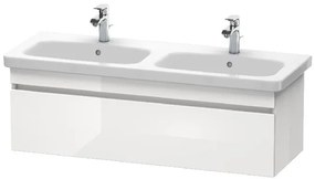 Duravit DuraStyle - Umyvadlová skříňka 40x123x45 cm, 1 zásuvka, lesklá bílá DS639802222
