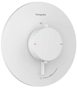 Hansgrohe Ecostat Comfort S - Sprchová baterie pod omítku, s termostatem, matná bílá 33714700