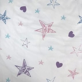 Jerry Fabrics Bavlněné povlečení 100x135 Lilo and Stitch heather povlak na polštář 40x60 JF 24