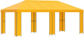 Zahradní altán 6 x 3 m Žlutá Polyester a ocel 190 gsm 3376014