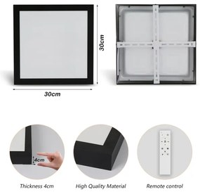 Brilagi-LED Stmívatelné koupelnové svítidlo FRAME SMART LED/24W/230V IP44 čer+DO