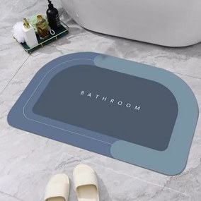 Rychleschnoucí koupelnová předložka - půlkruhová Rozměr: 40x60 cm, Varianta: modrá, Bathroom