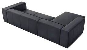 Tmavě modrá kožená rohová pohovka (levý roh) Madame – Windsor &amp; Co Sofas