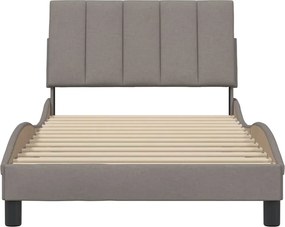 Rám postele bez matrace Hanko taupe 100 x 200 cm textil 3310374