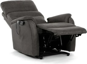 Polohovací křeslo černé, elektrické TV-L8904 BK3