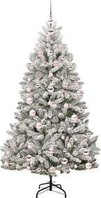 Umělý vánoční stromeček 180 cm 300 LED Teplá bílá PVC a ocel 3395750