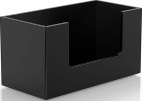 Box na kapesníky Brownie 13 x 26,5 cm černý