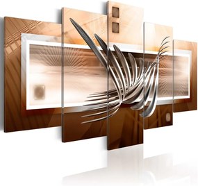 Bimago Obraz na plátně - Silver waves 100x50 cm