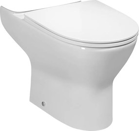 Bruckner Bruckner, DARIO RIMLESS WC mísa pro kombi, spodní/zadní odpad, bílá, 201.401.4