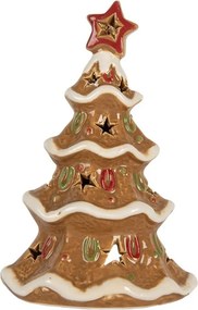 Perníkový stromek na čajovou svíčku Gingerbread Cott - 11*8*17 cm