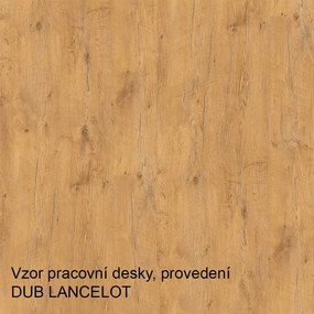 Horní skříňka, dub lancelot / šedá matná, VEGA 40 G-72 1F