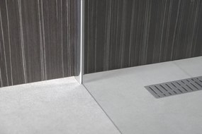 Aqualine Aqualine, WALK-IN stěna k instalaci na zeď se vzpěrou, jednodílná, 1000 mm, čiré sklo, WI101