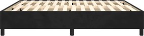 Rám postele s boxspringem černý 160 x 200 cm samet 3121128