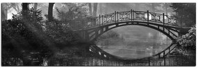 Obraz na plátně - Starý most - panoráma 5139QA (105x35 cm)
