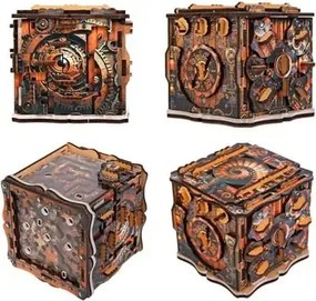 EscapeWelt Dřevěný hlavolam iQube Dark Box