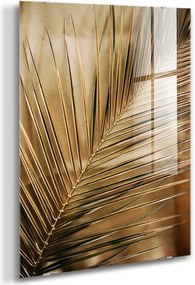 Tištěný skleněný obraz 80x120 cm Gold Palm – Styler