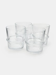 Sinsay - Sada sklenic s rýhováním 4 pack - clear