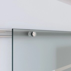 HOMCOM Skleněné posuvné dveře Posuvné dveře Skleněné dveře Pokojové dveře částečně satinované 775 / 900 / 1025 x 2050 mm | Aosom